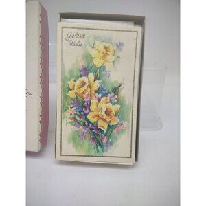 Office | 12 Vtg 196s Coronation Box Greeting Card Parchment Glitter Usa ...